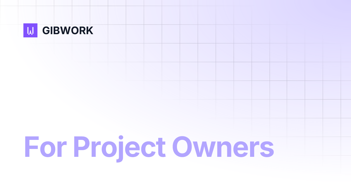 For Project Owners | GIBWORK